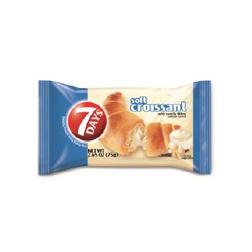 7 DAYS SOFT CROISSANT WITH STRAWBERRY AND VANILLA FILLING - 75G - Greek ...